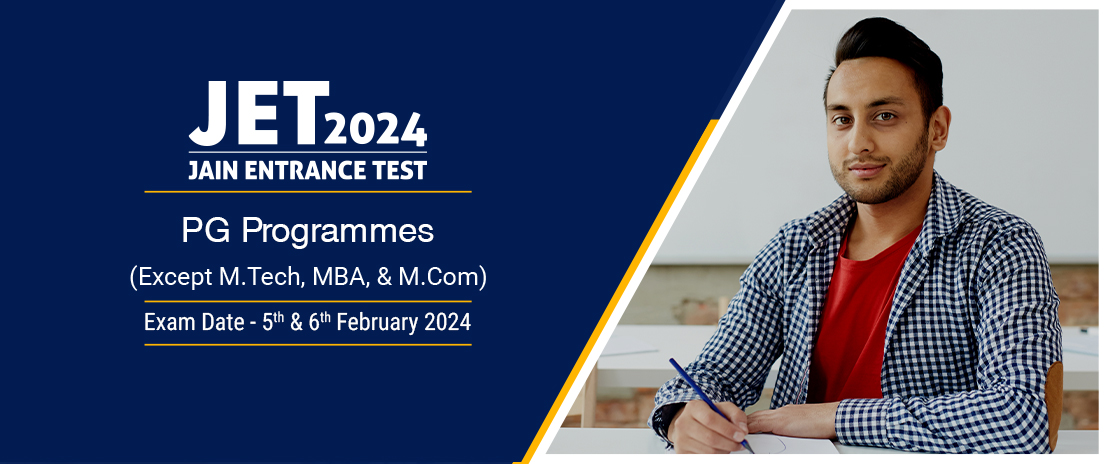 PG JAIN Entrance Test (JET): Admissions Open!
